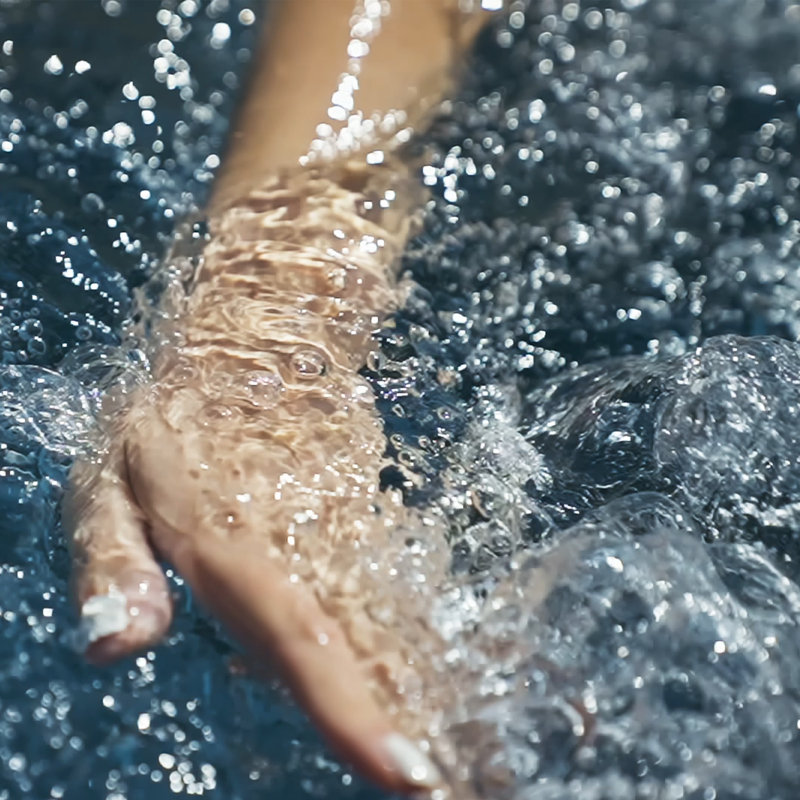 EZLIFE Alba 6 Person Round Foam Spa Hot Tub 110v w/ Exterior Textilene and Eco Foam Wall 100 ...